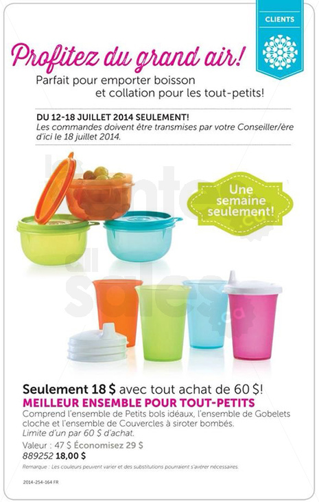 Tupperware -51% sur contenants Freeze-It | lesventes.ca